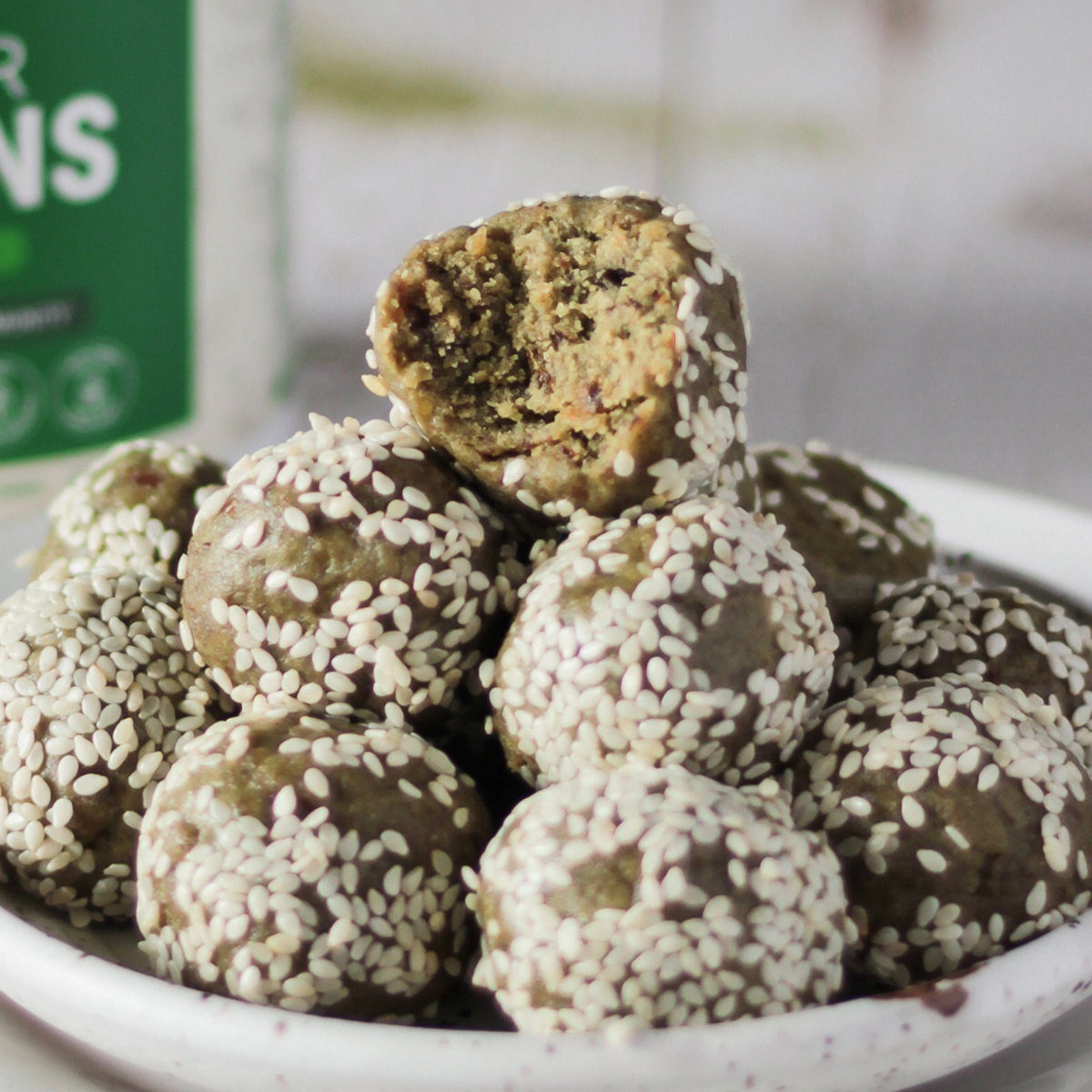 Tahini Energy Balls (vegan + refined sugar free) — The Simple Sprinkle