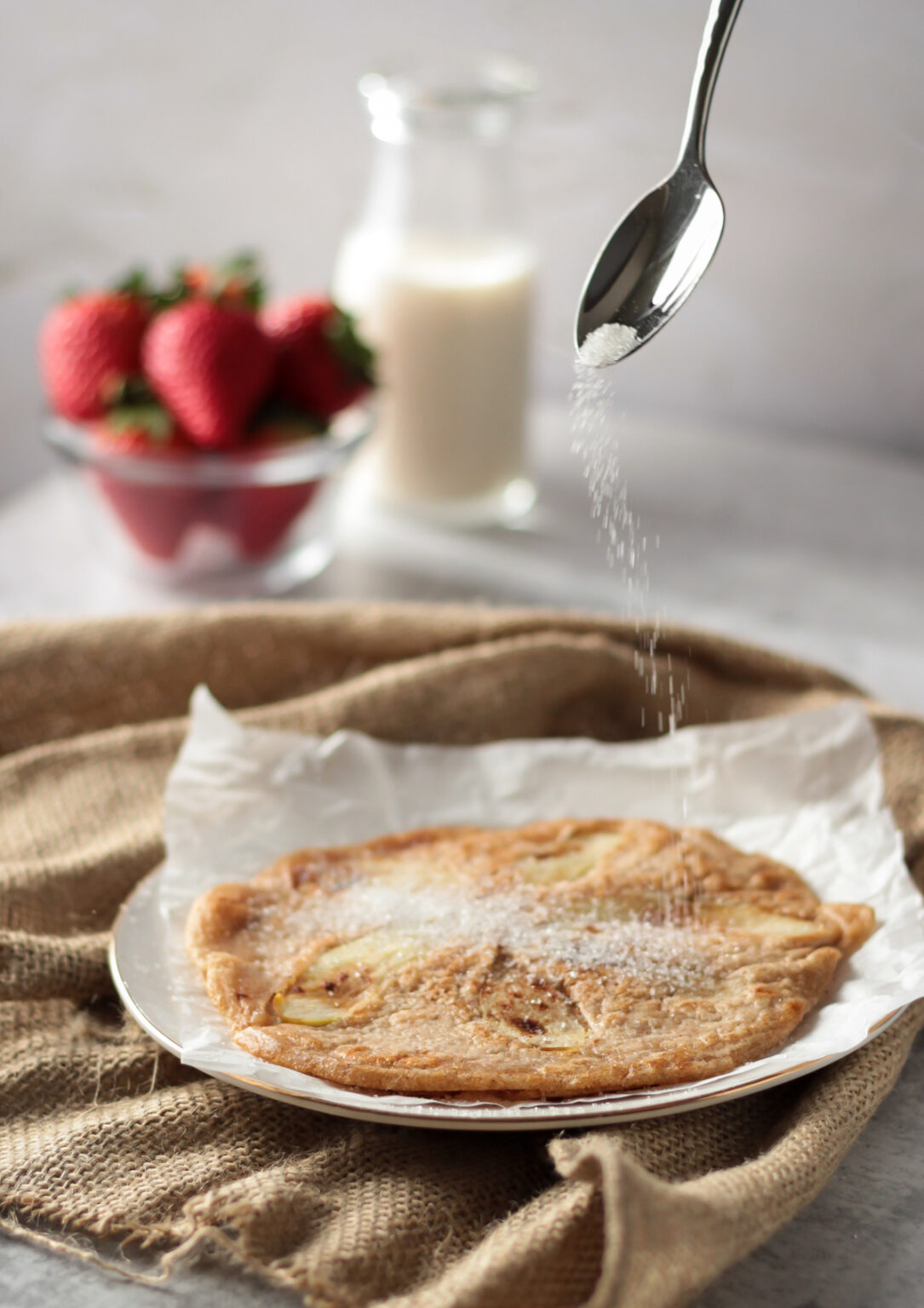 German Apple Pancakes - Apfel Pfannkuchen (vegan)